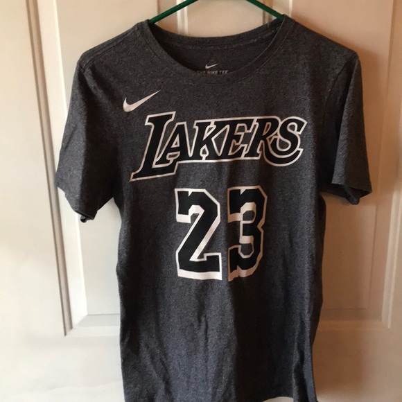 Nike | Shirts | The Nike Tee Los Angeles Lakers Lebron James Gray ...